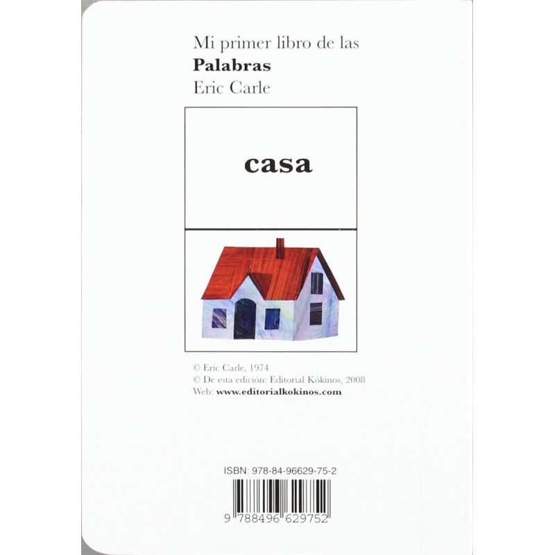 MI PRIMER LIBRO DE LAS PALABRAS, de Eric Carle | libro juego | Comprar